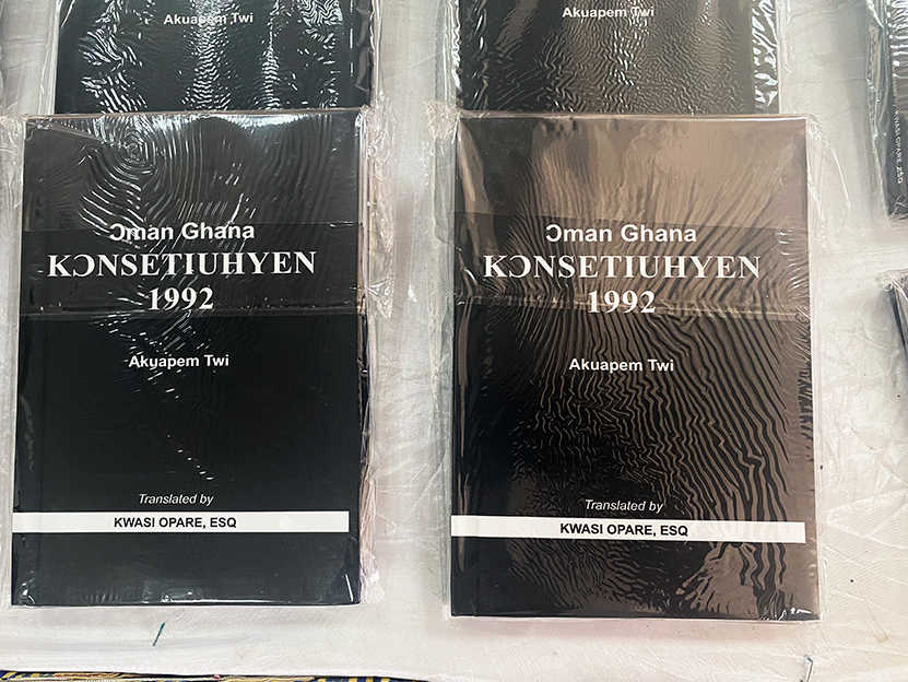 Akuapem Twi version of 1992 Constitution launched - The Ghanaian Chronicle