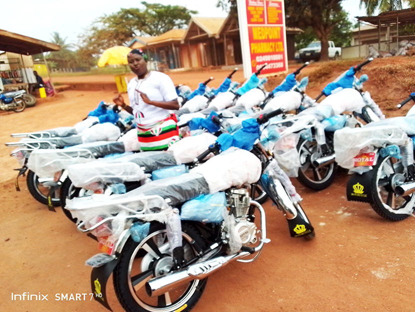 Businessman donates 12 motorbikes to Kwabre East Constituency NDC - The ...